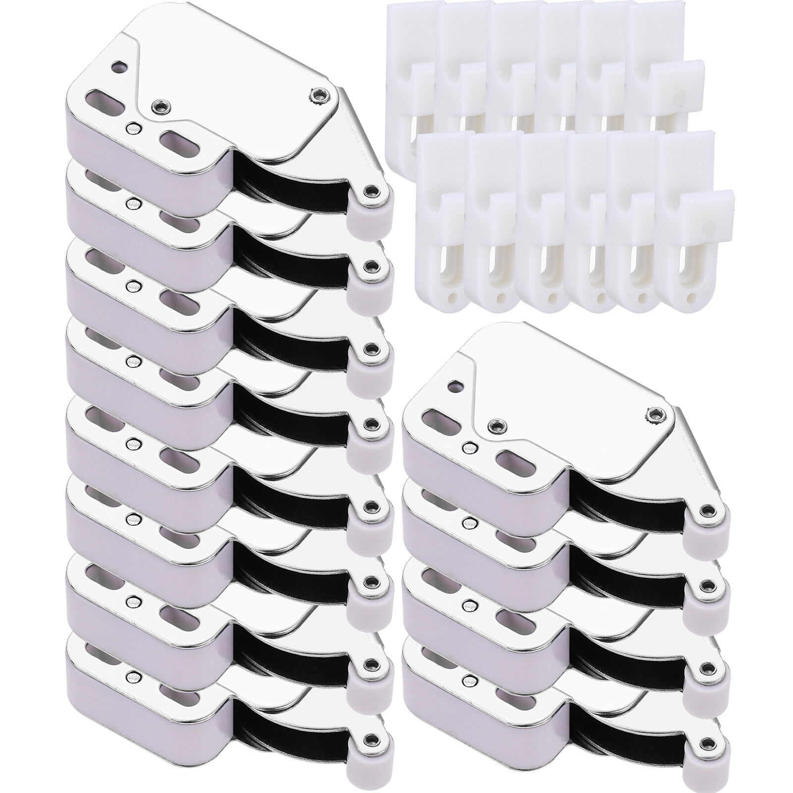 12 Pcs Spring Loaded Latch Mini Door Latch Lock Elephant Trunk Lock Thicken Cupboard Cold Rolled