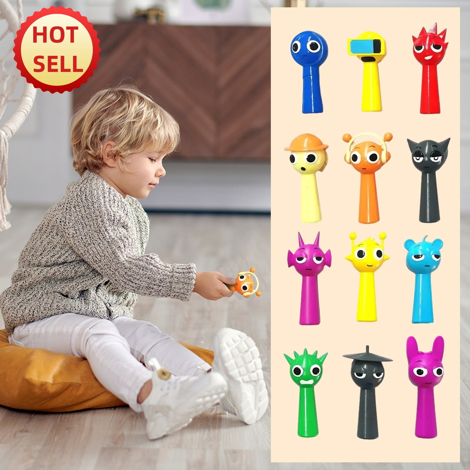 12 Pcs Sprunki Incredibox Mystery Box: Unveil Your Unique Character! A ...