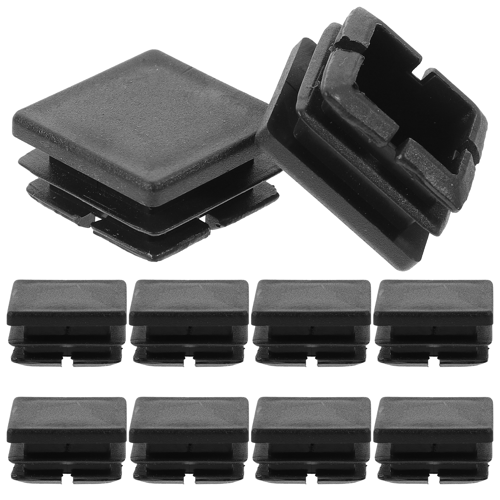 12 Pcs Square Tube Plug End Insert for Table Stability Chairs Furniture ...