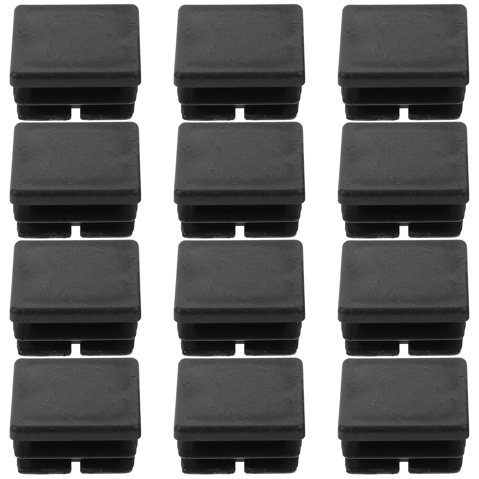 12 Pcs Square Tube Plug Tubing Furniture Protector Chairs Table Legs ...