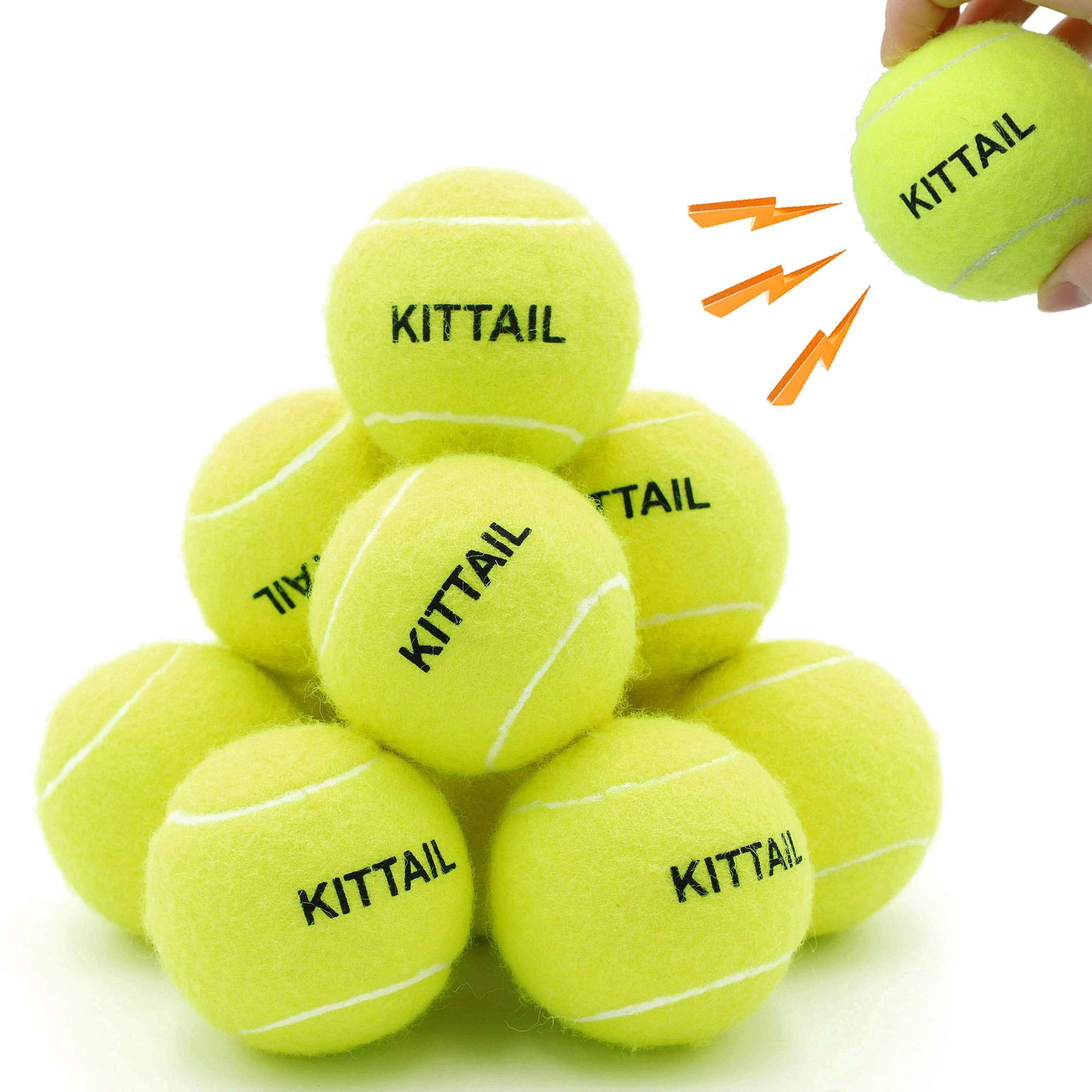 12 Pcs Squeaky Tennis Balls for Dogs - 2.58" Interactive Doggy Toys - Mini Safe, Durable for ...