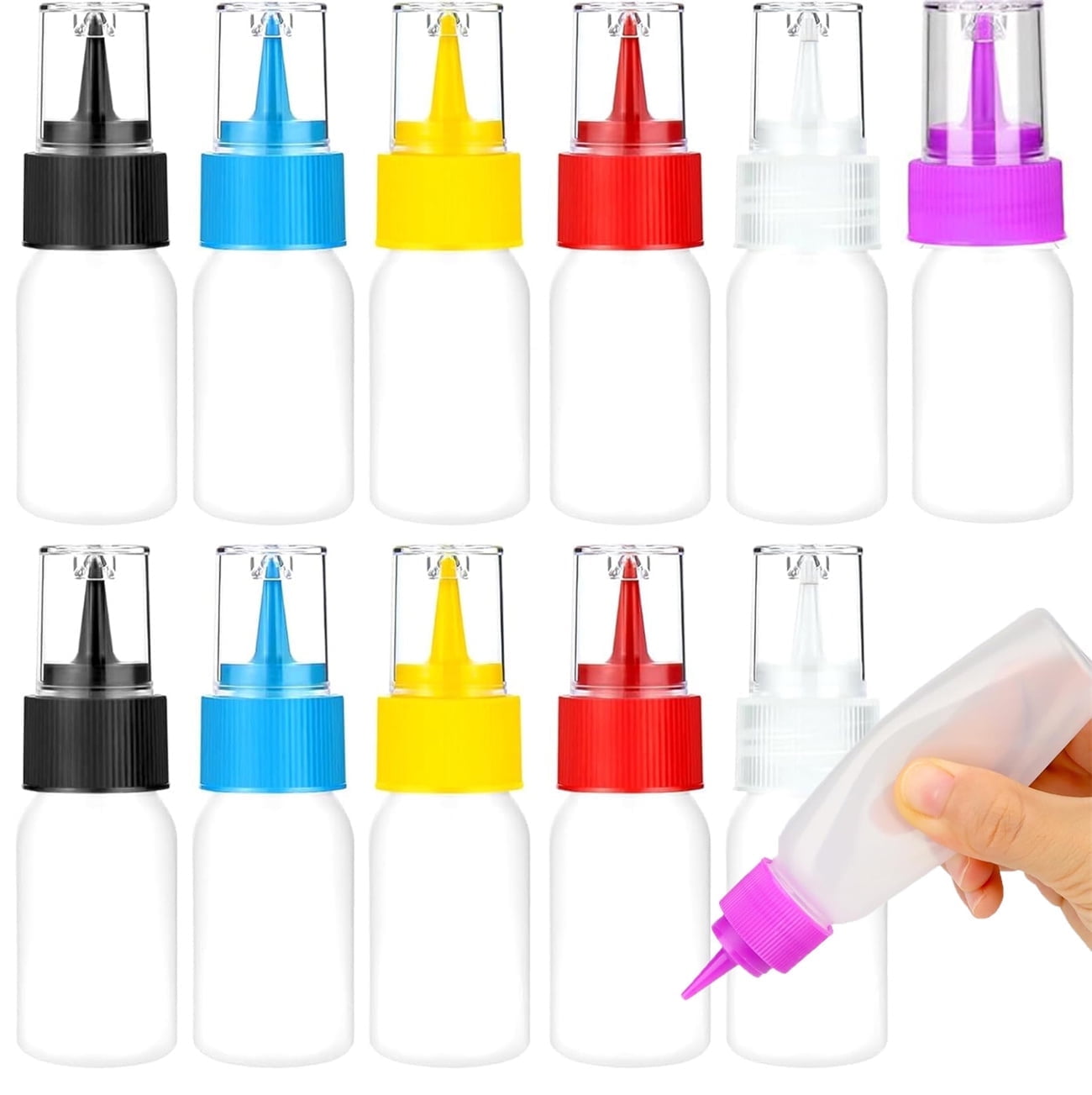 12 Pcs Squeeze Writer Bottles,Happon 1 Oz Plastic Cookie Icing Bottles ...