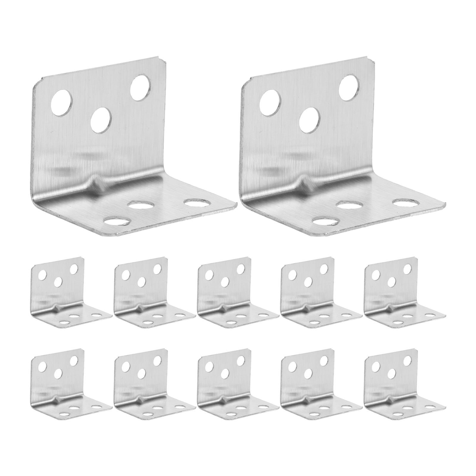 12 Pcs Stainless Steel Corner Code Metal Bracket Corner Bracket ...