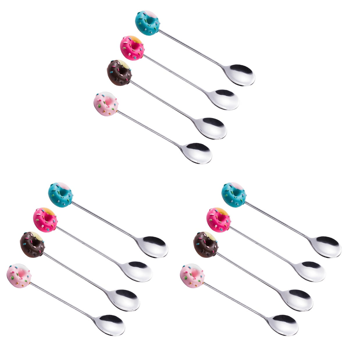 12 Pcs Stainless Steel Spoon Teacup Spoon Teaspoons Spoons for Coffee ...