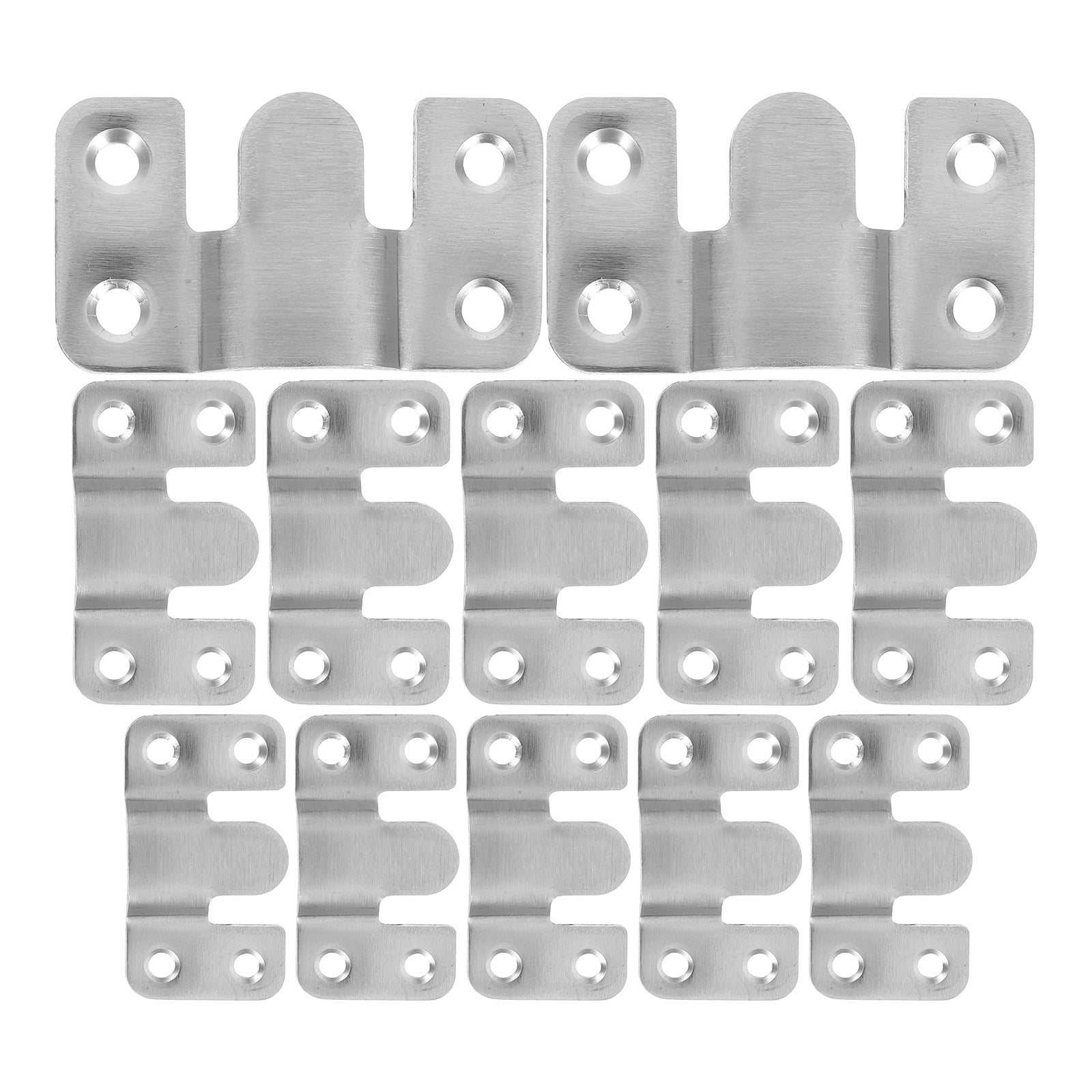 HONMEET Hanging Buckle Stainless Steel 12Pcs 2.1X1.2X0.04In - Walmart.com