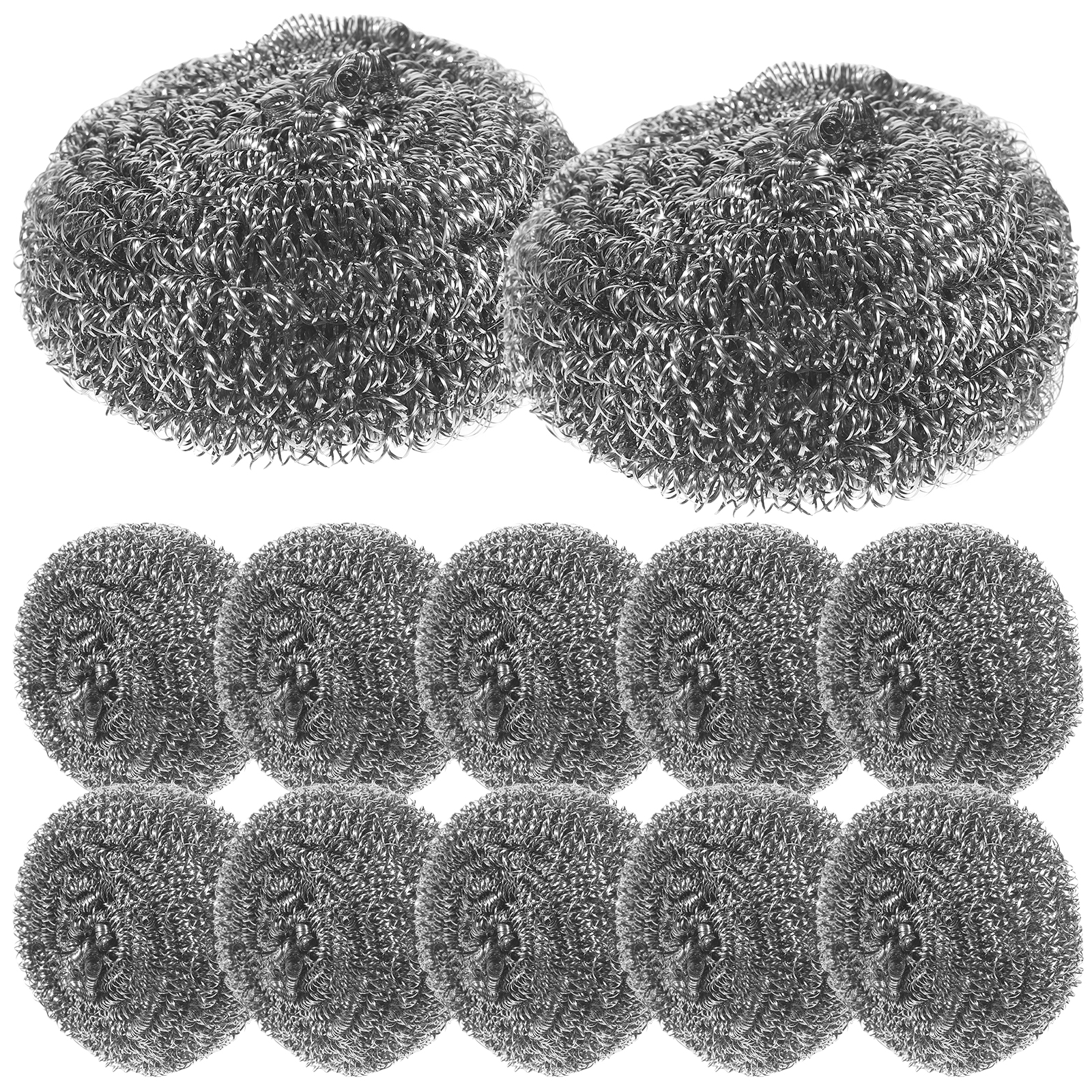 12 Pcs Stainless Steel Wire Ball Cleaning for Washing Pots And Dishes ...