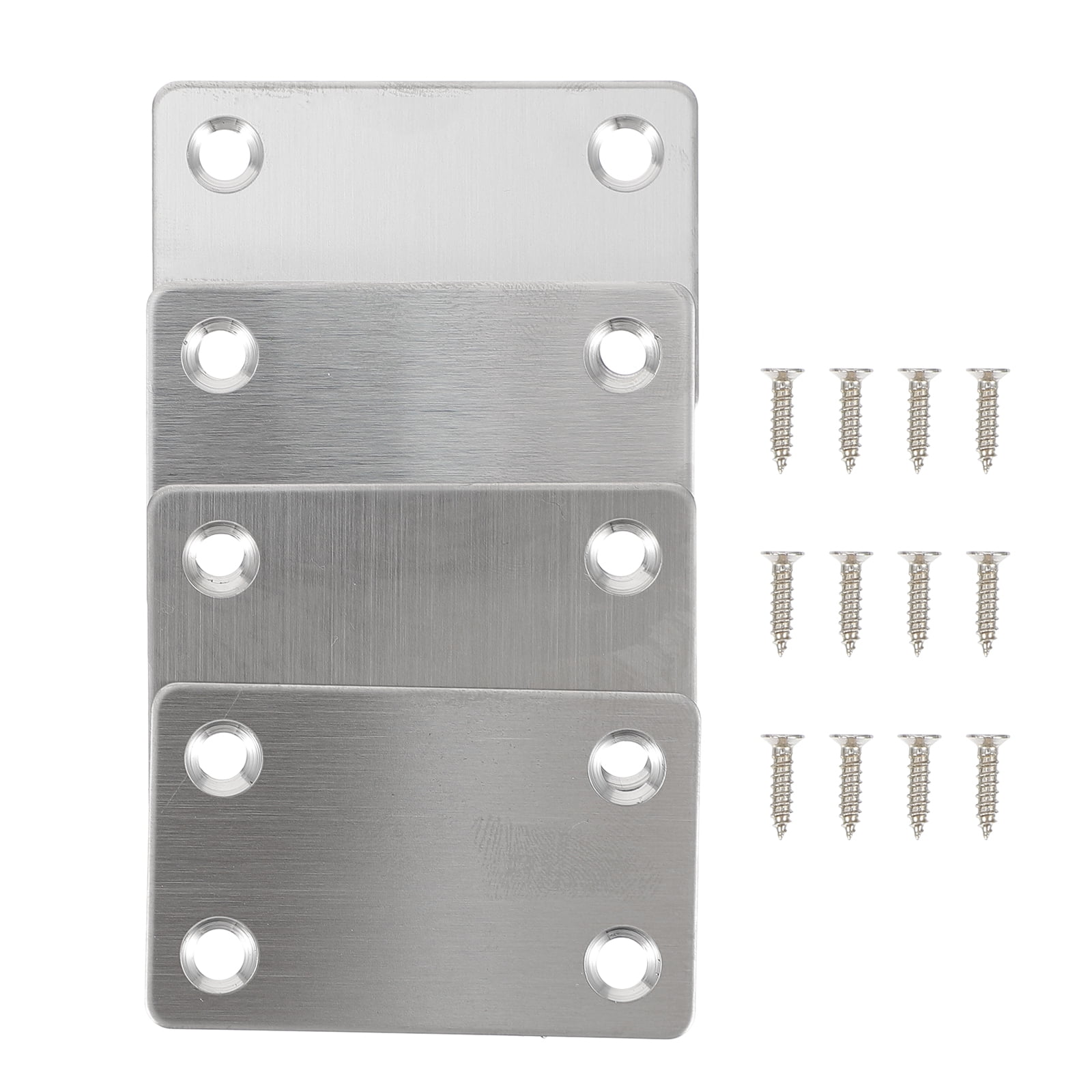 12 Pcs Steel Plate Rafter Brackets Straight Angle - Walmart.com
