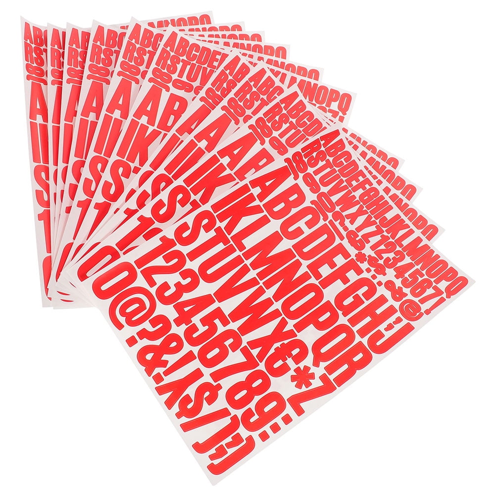 12 Pcs Stickers for Scrapbooking Decoration Mailbox Alphabet Decals ...