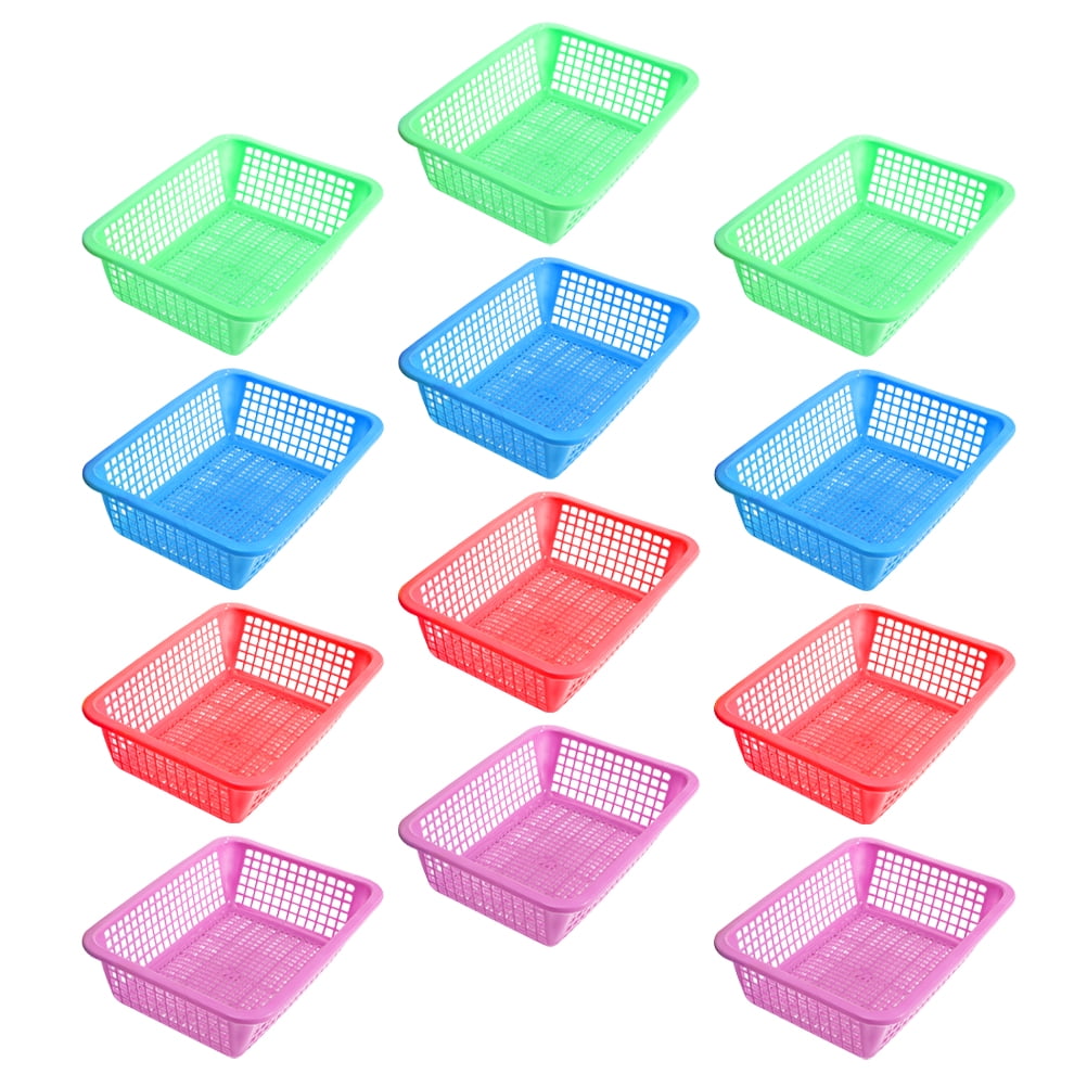 12 Pcs Storage Baskets Home Storage Container Fast Food Basket ...