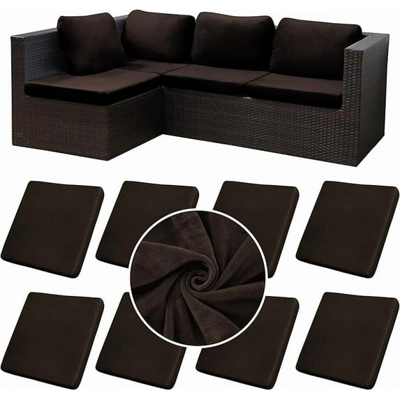 12 Pcs Stretch Patio Cushion Covers,Outdoor Couch Covers Replacement ...