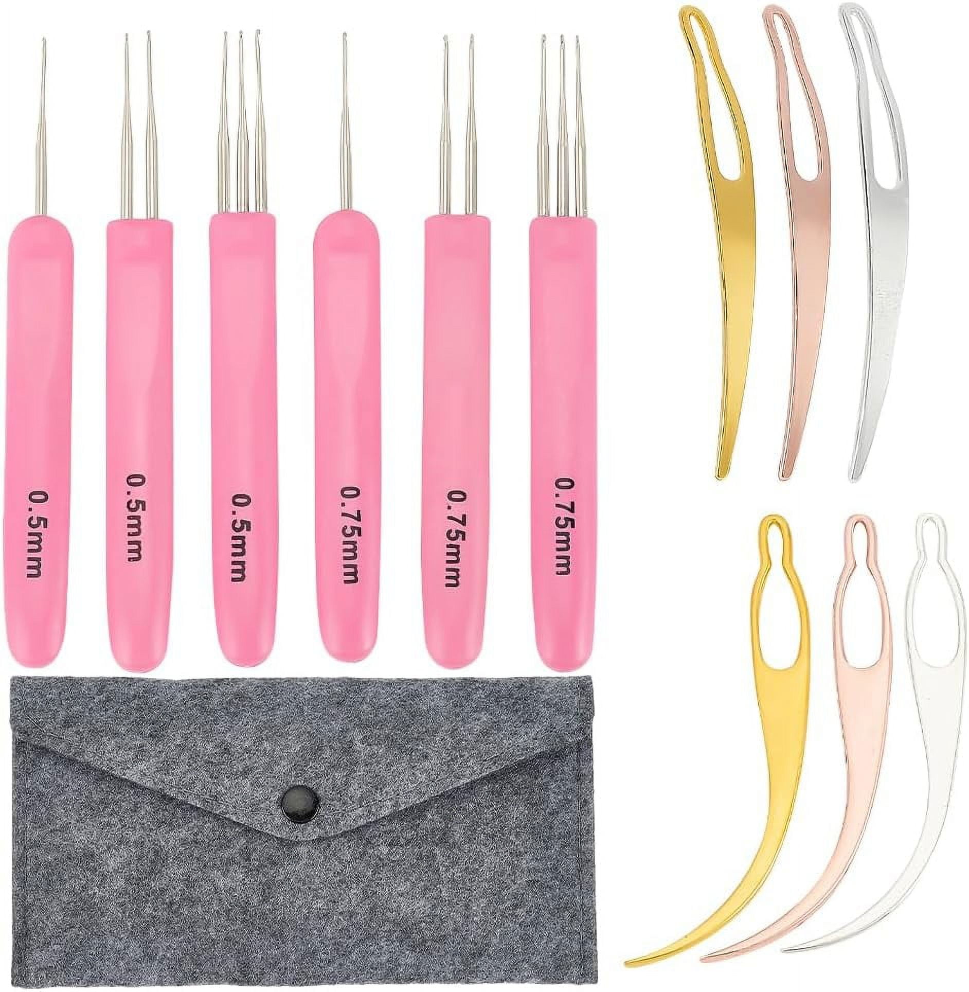 12 Pcs 12 Styles Dreadlock Crochet Hooks for Hair Dreads Crochet Needle ...