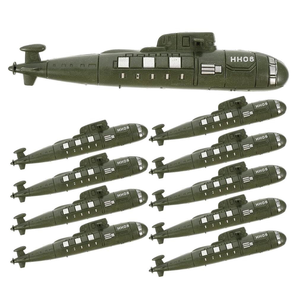 12 Pcs Submarines Model Decoration Sand Table Decors Beach Toys Ships ...