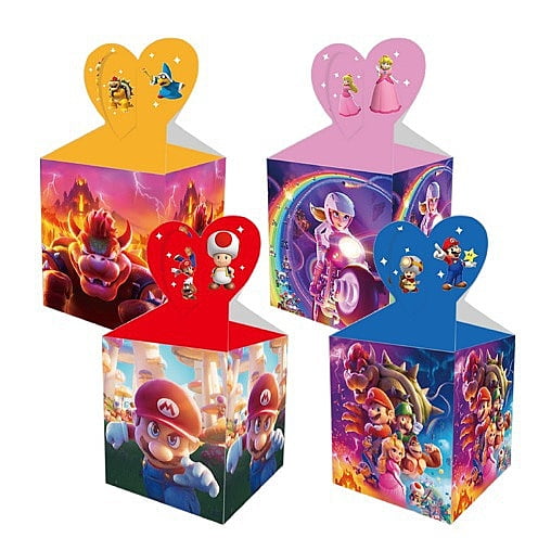 12 Pcs Super Mario Party Candy Boxes for Anime Theme Birthday Party ...