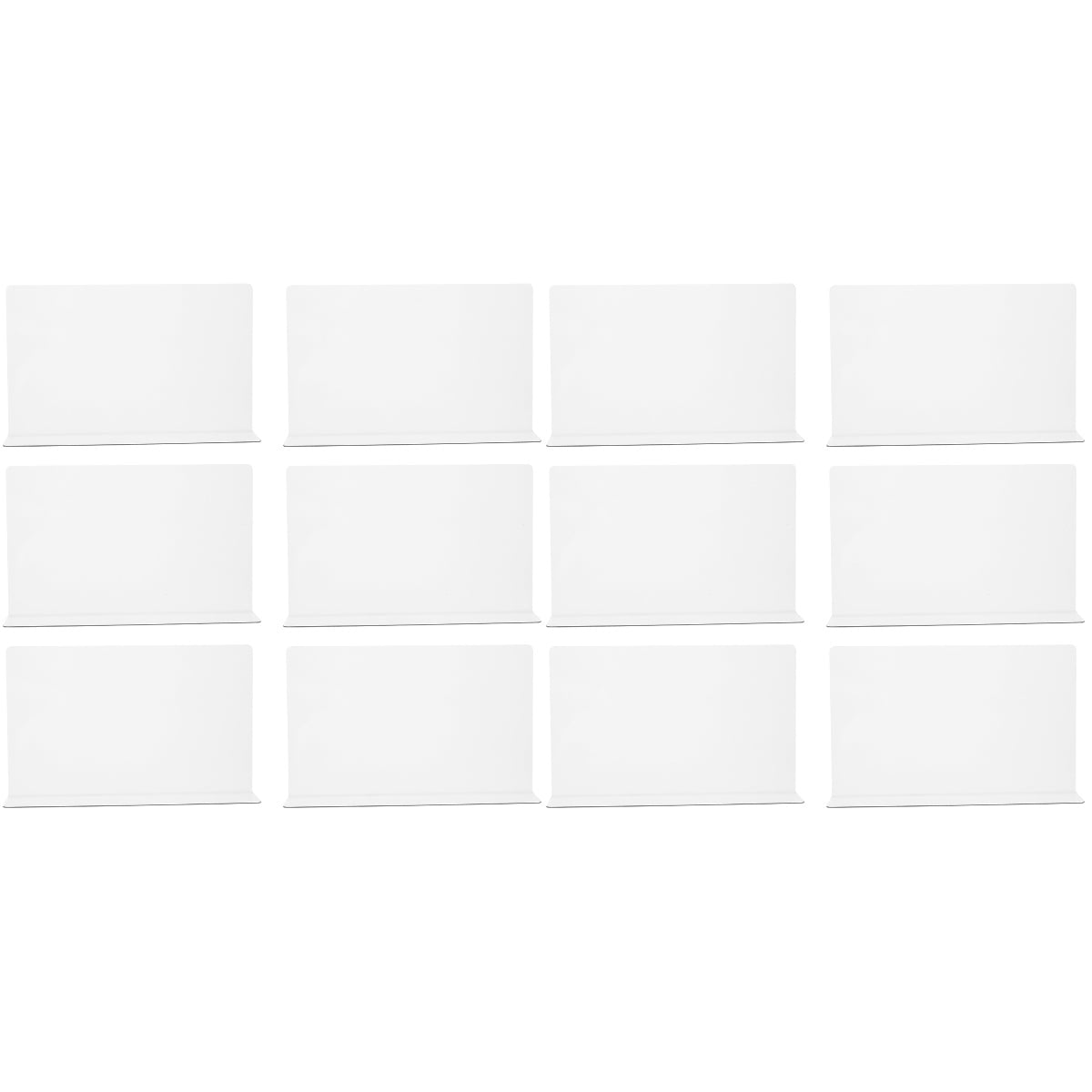 12 Pcs Supermarket Sorting Baffle Plastic Shelf Divider Clear Shelves ...