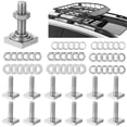 12 Pcs T Slot Bolts, M8×30 mm (1.18") Four Square Head T-Bolts ...