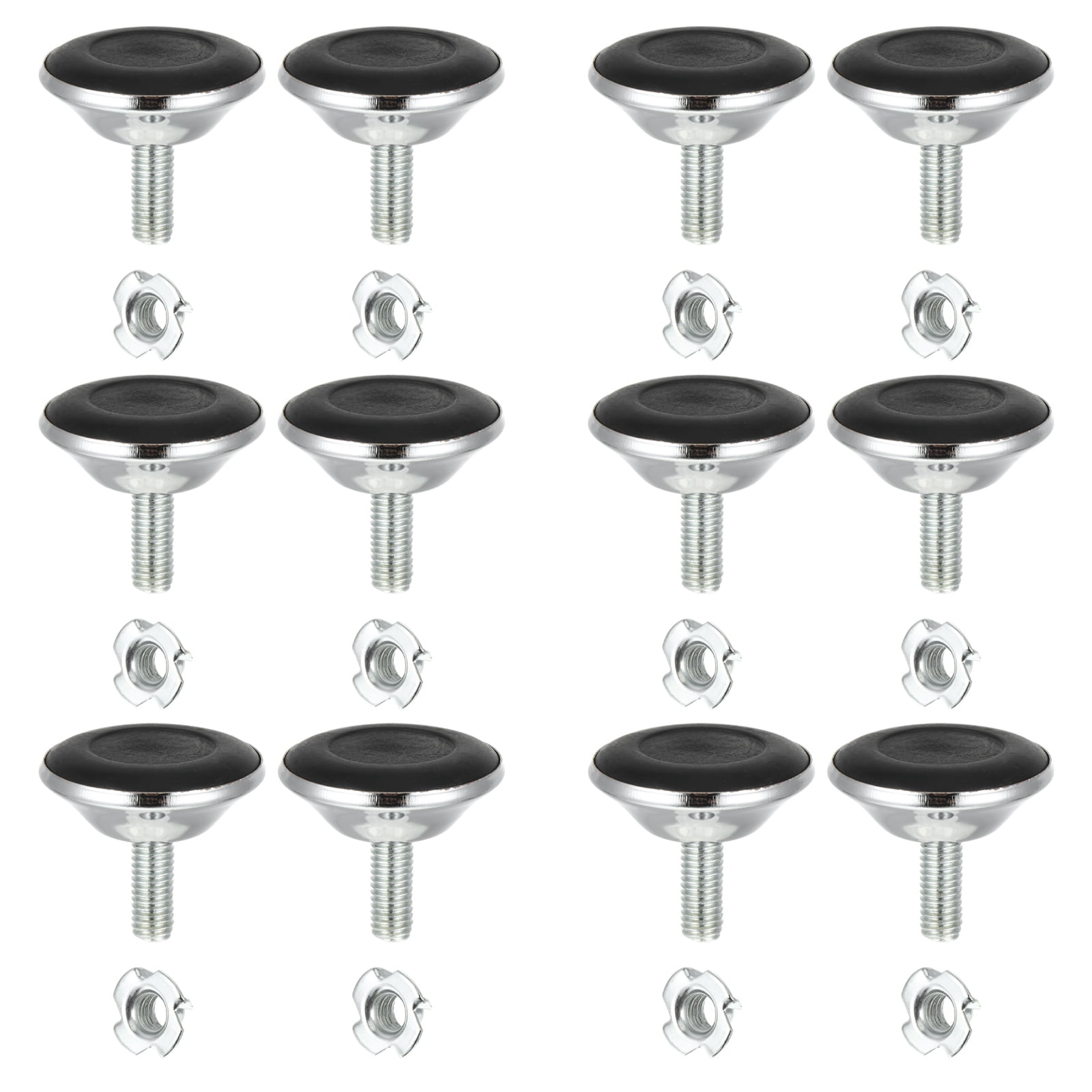 12 Pcs Table and Chair Feet Height Adjustable Foot for Furniture Bed ...