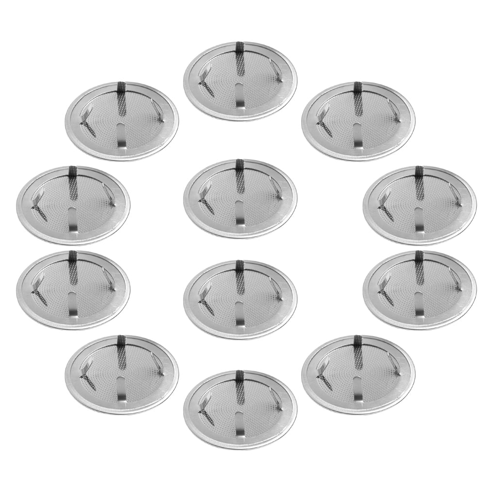 RUNROTOO Coffee Making Tea Strainer Silver 12Pcs 1.34X1.34X0.04in ...