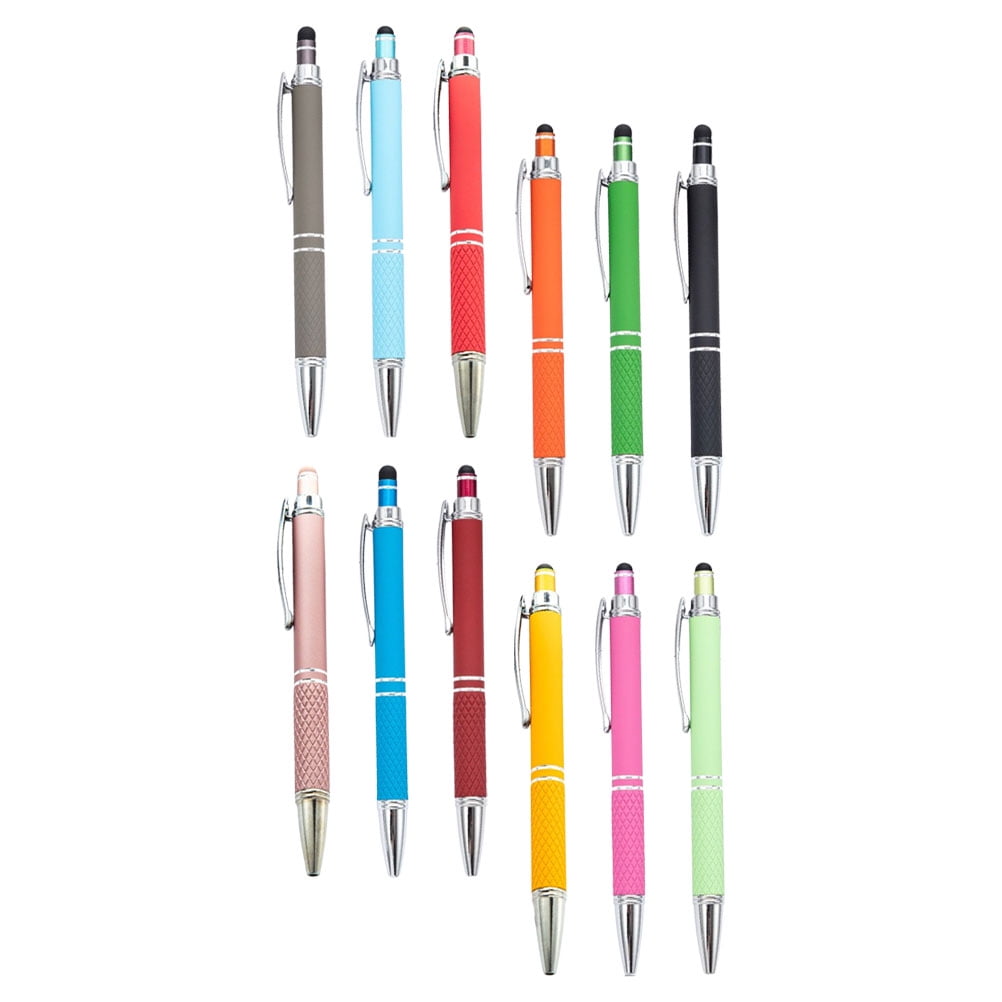 12 Pcs Telescopic Pen Stylus Metal Ballpoint Ink for Writing - Walmart.com