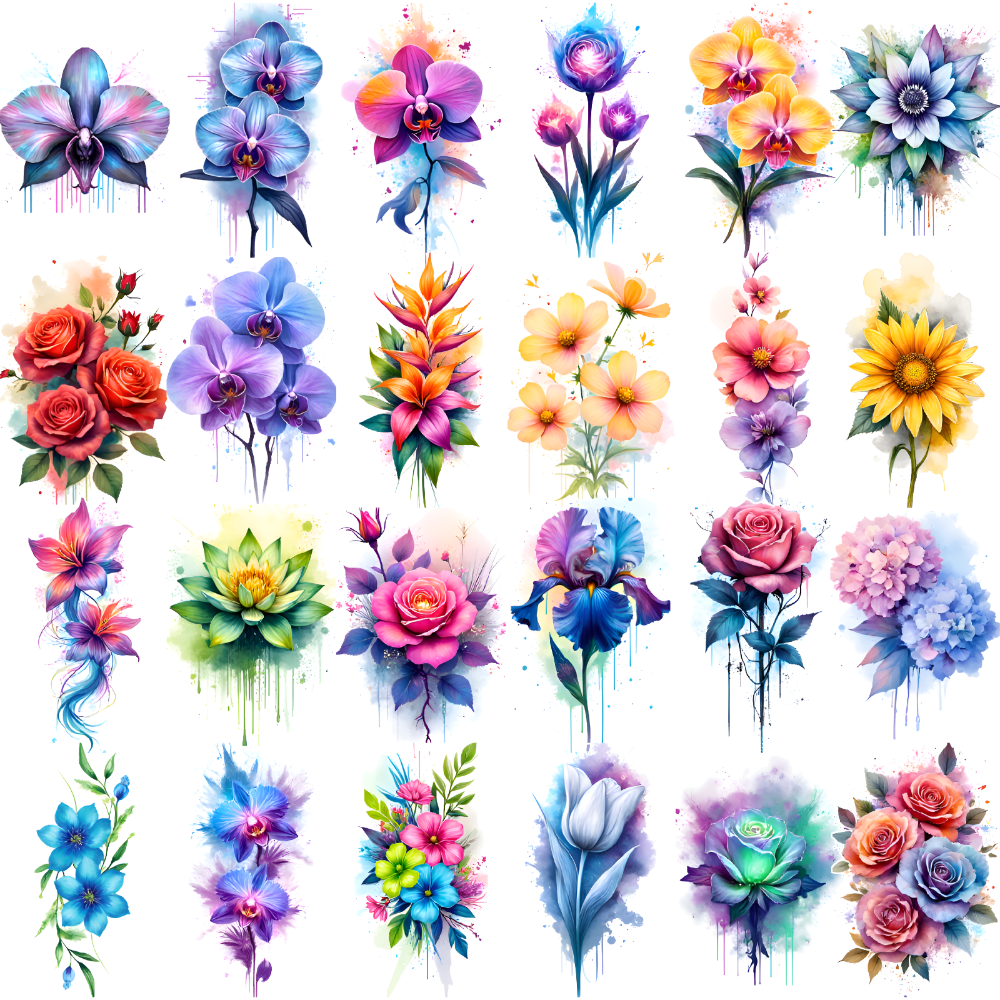 12 Pcs Temporary Tattoo Stickers, Waterproof Long Lasting Body Stickers ...