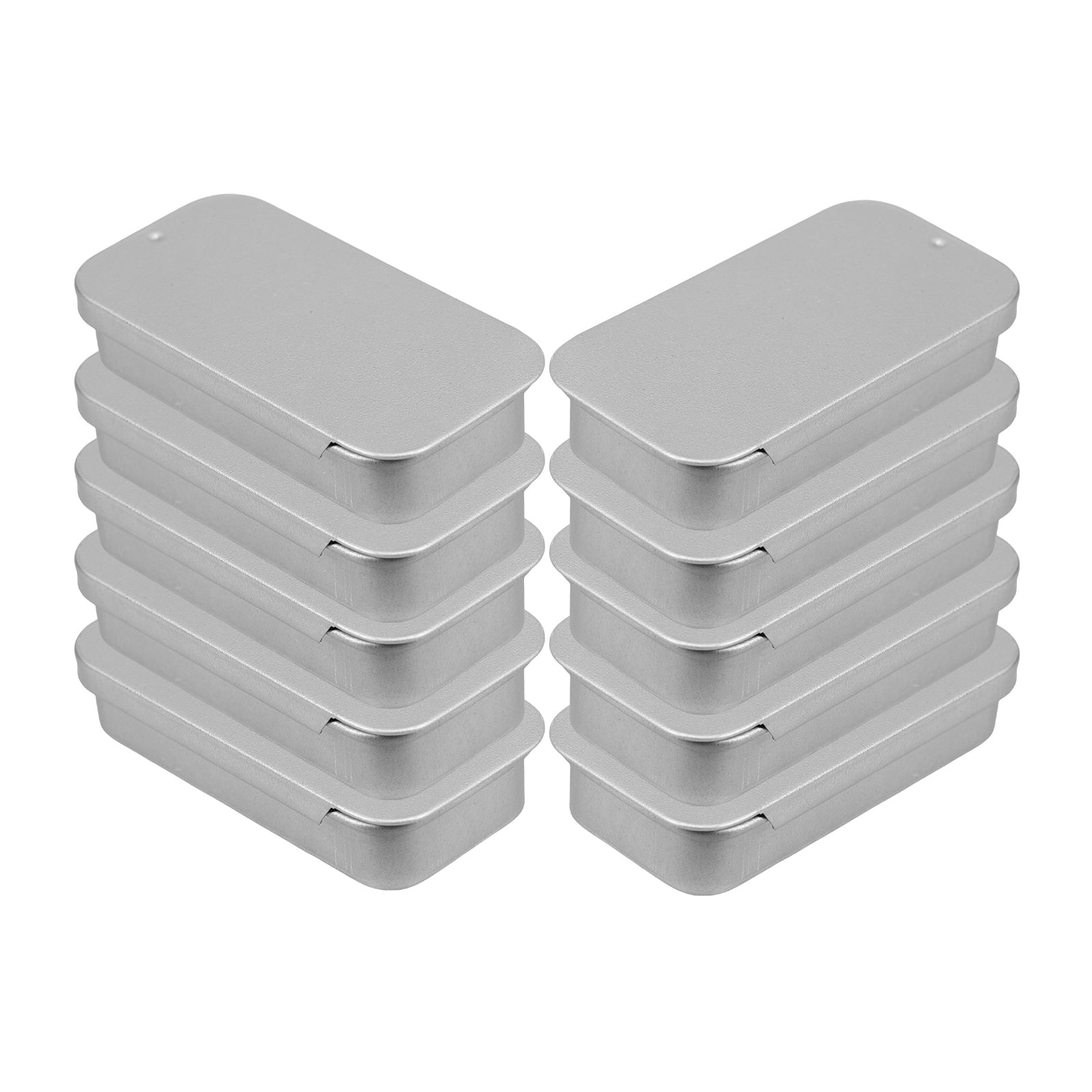 12 Pcs Tinplate Box Small Metal Boxes Balm Craft Storage Organizer ...