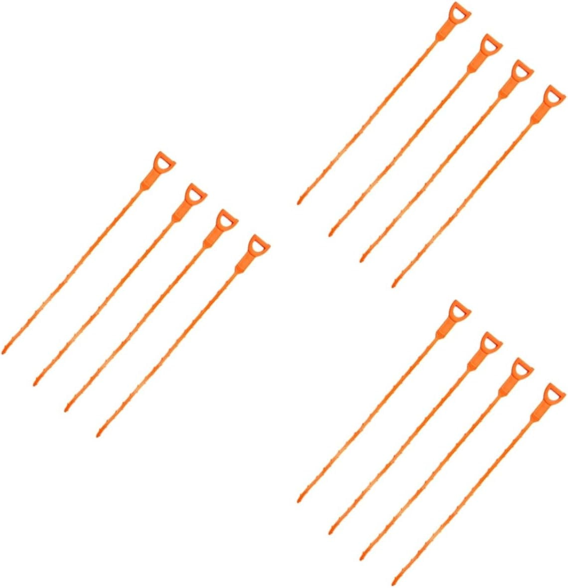 12 Pcs Toilet Auger Plastic Bathtub Snake for Drain Sink Drain Drainage ...