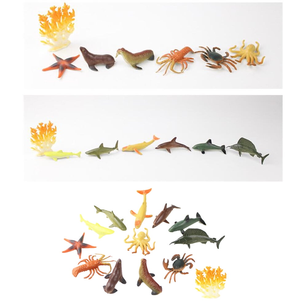 BESTOYARD Sea Animal Figures Toy Set Assorted Color 12Pcs - Walmart.com