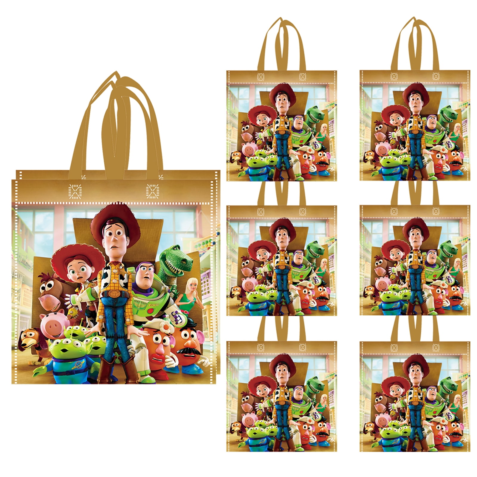 12 Pcs Toy Story Party Favor Bags Reusable Non-Woven Bags Toy Story ...