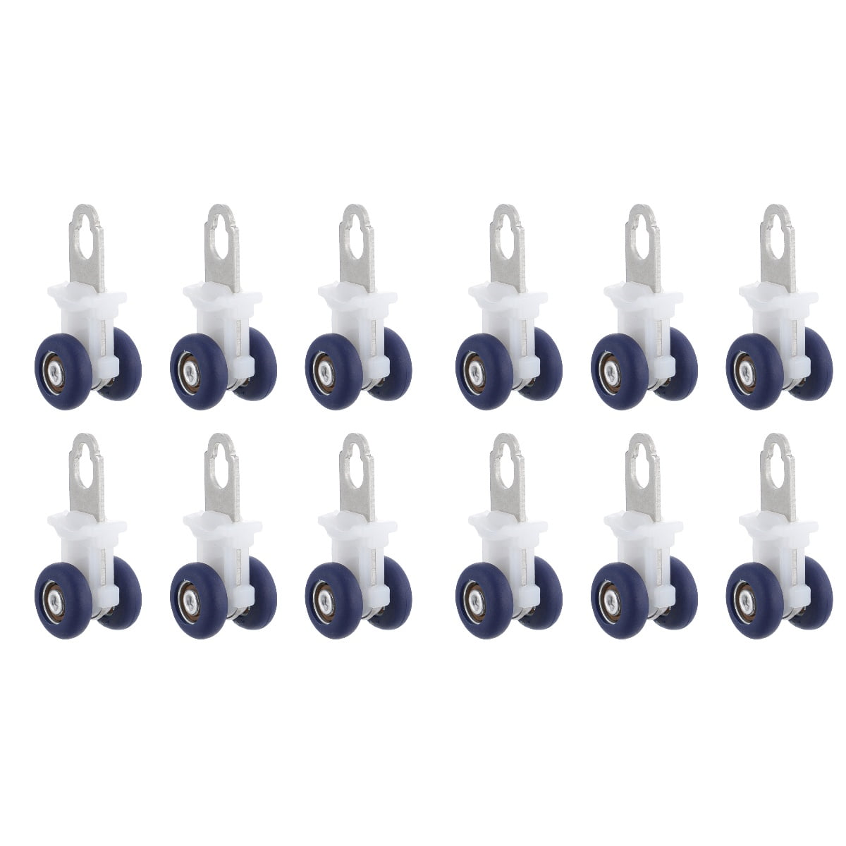 12 Pcs Track Pulley Roller Blinds for Plastic Curtain Hanger Silent ...