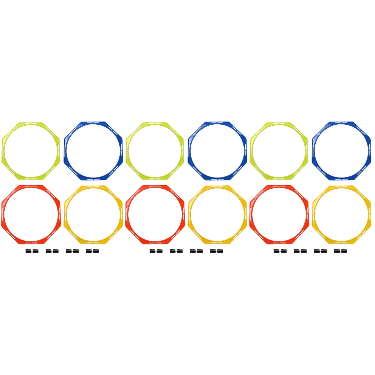 12 Pcs Training Agility Rings Multi-function Football Training Rings ...