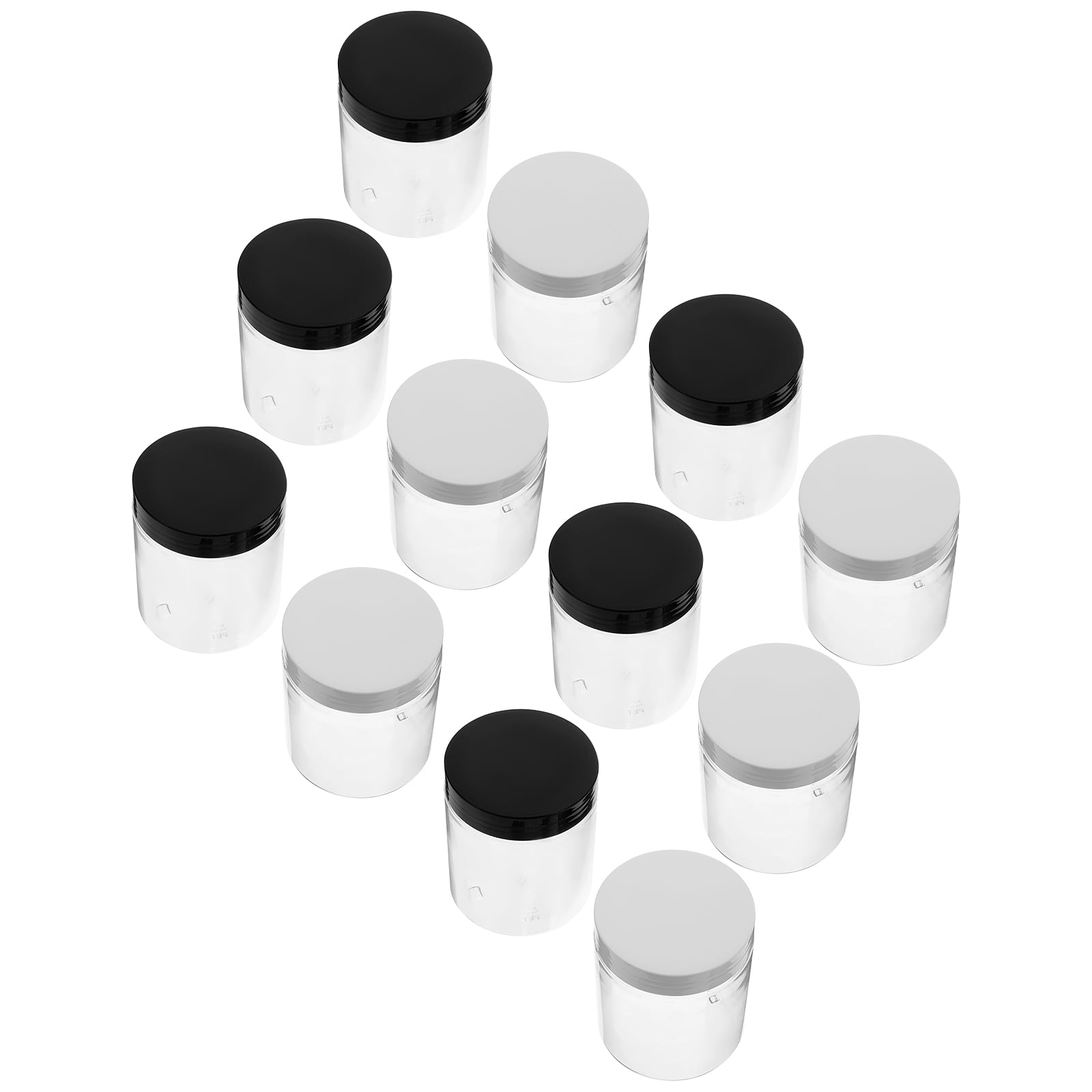 12 Pcs Transparent Storage Tank Plastic Containers Sugar Bowl Sugar Jar ...