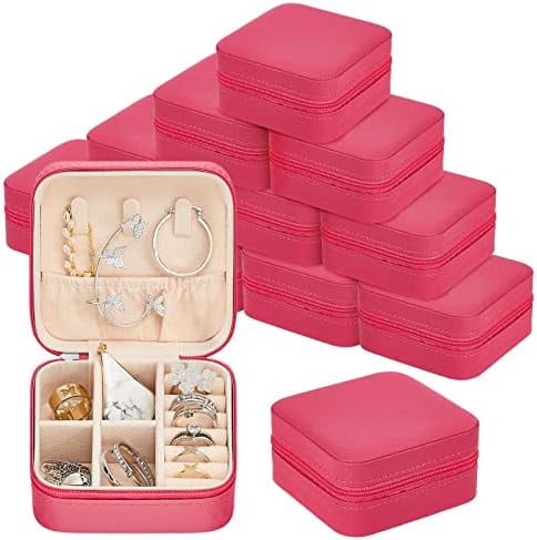 12 Pcs Travel Jewelry Case Box Bridesmaid Gifts Bulk Travel Jewelry ...