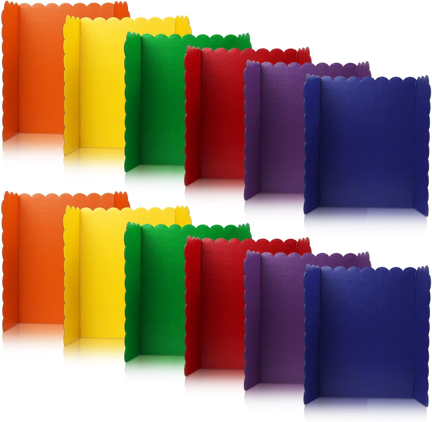 12 Pcs Trifold Poster Board Presentation Board Lightweight Portable ...