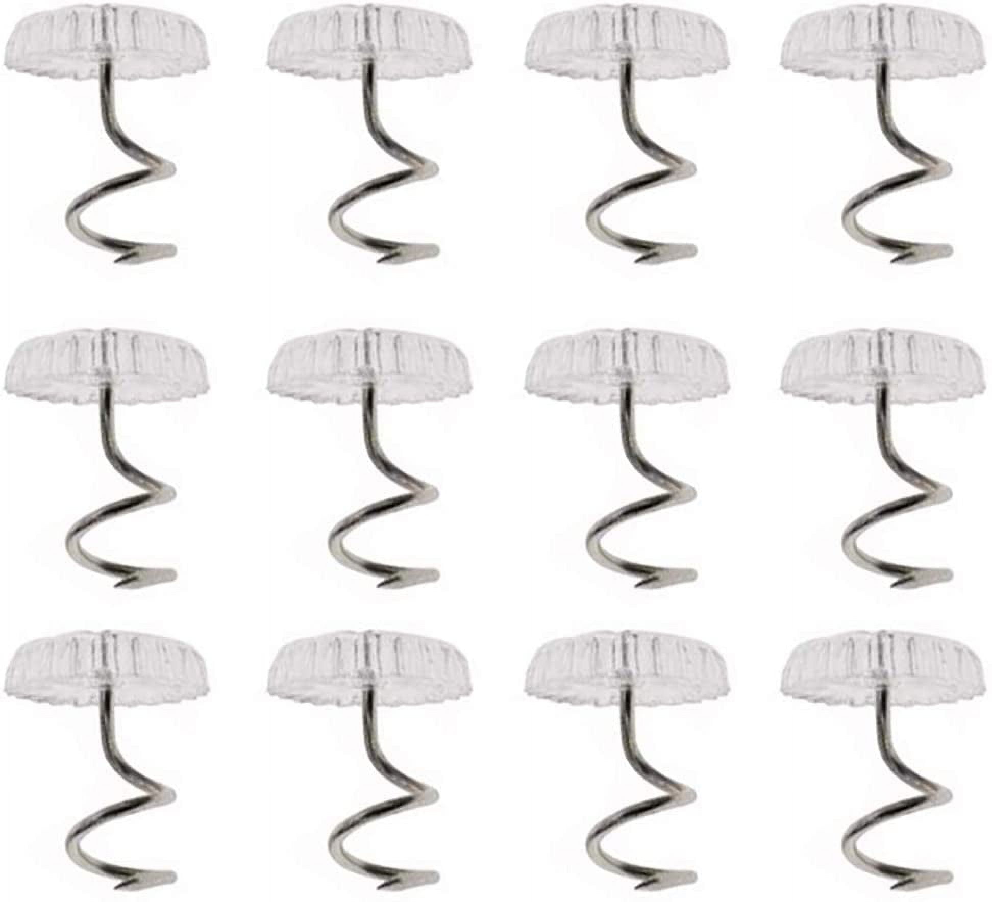 12 Pcs Twisty Pins Clear Head Screws Fasteners for Upholstery ...