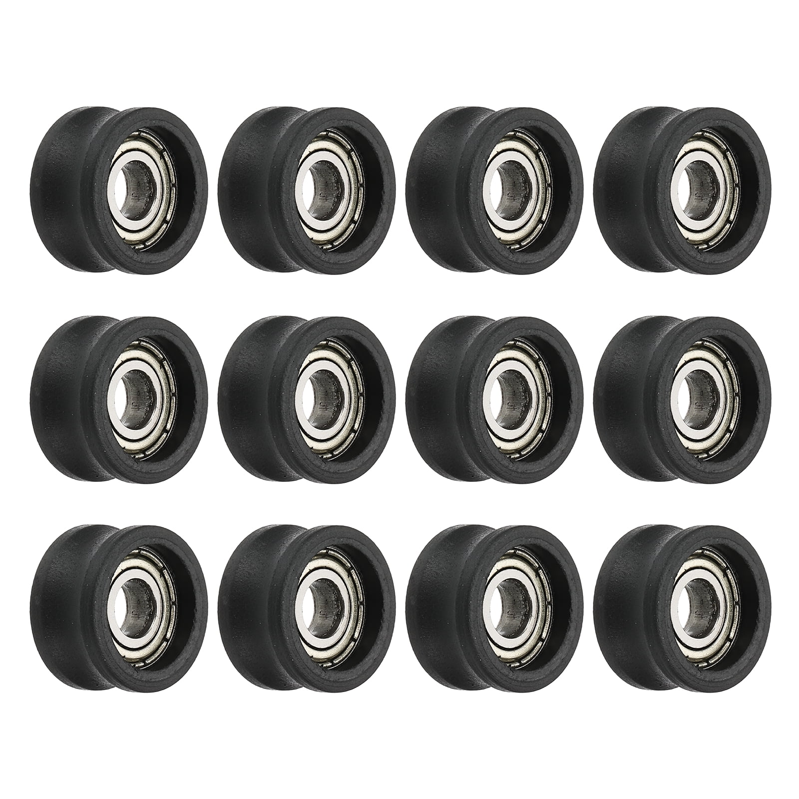 12 Pcs U Type Groove Nylon Plastic Guide Bearing 5x15.5x8.5mm, U Type ...