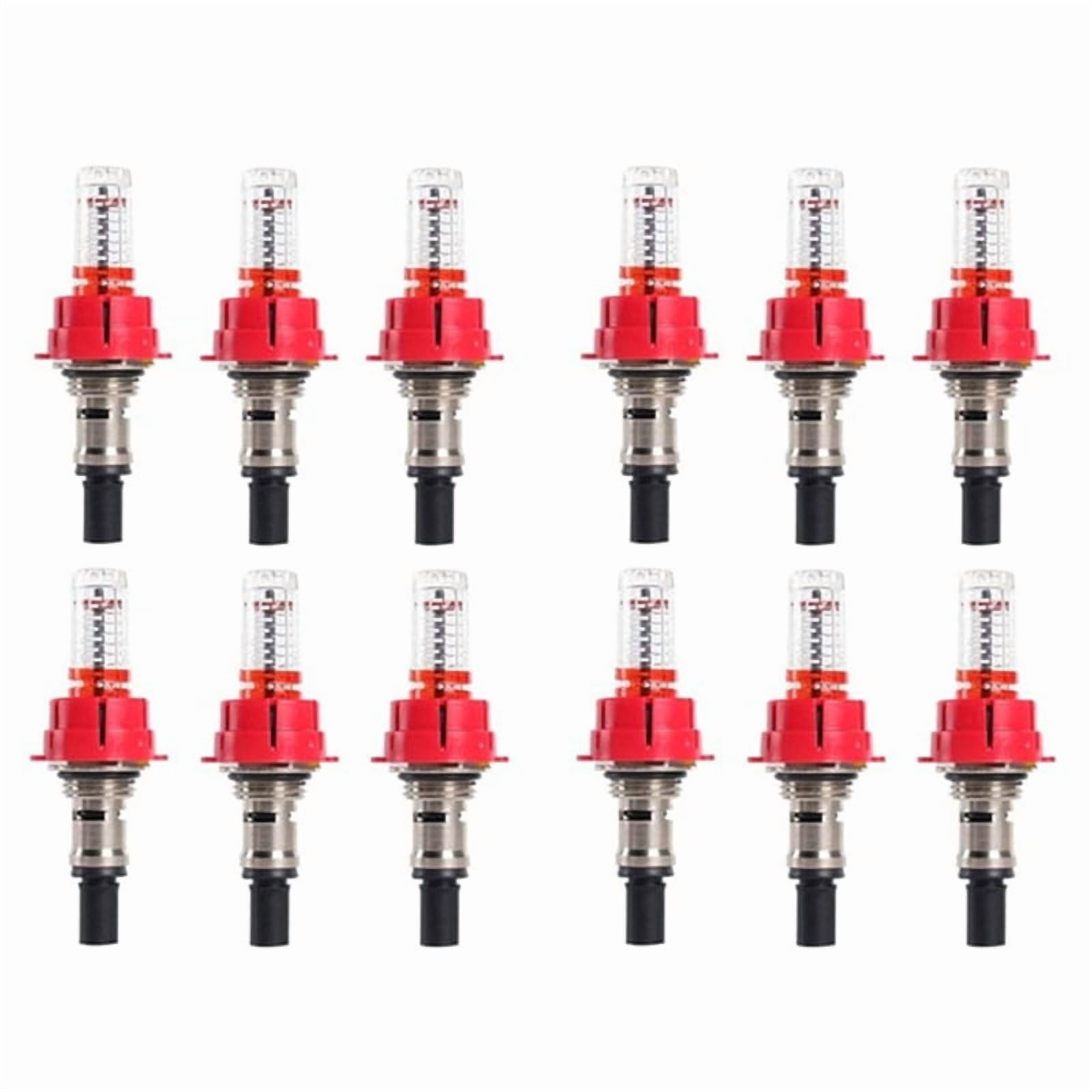 12 Pcs Underfloor Heating Manifold Meter, Visual Monitoring Regulator ...