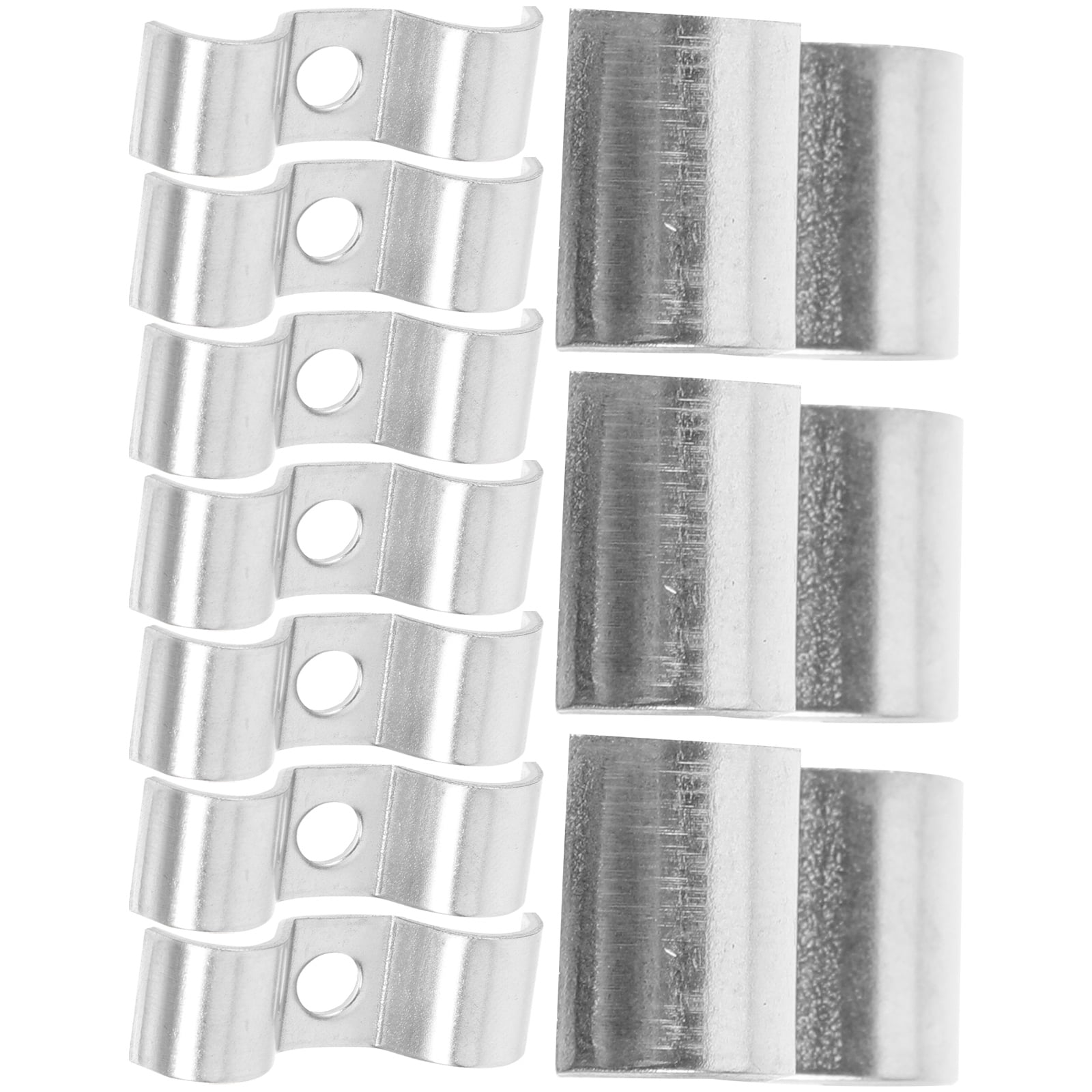 12 Pcs Unilateral Pipe Card Wire Cord Clamps Stainless Steel Cable Grip ...