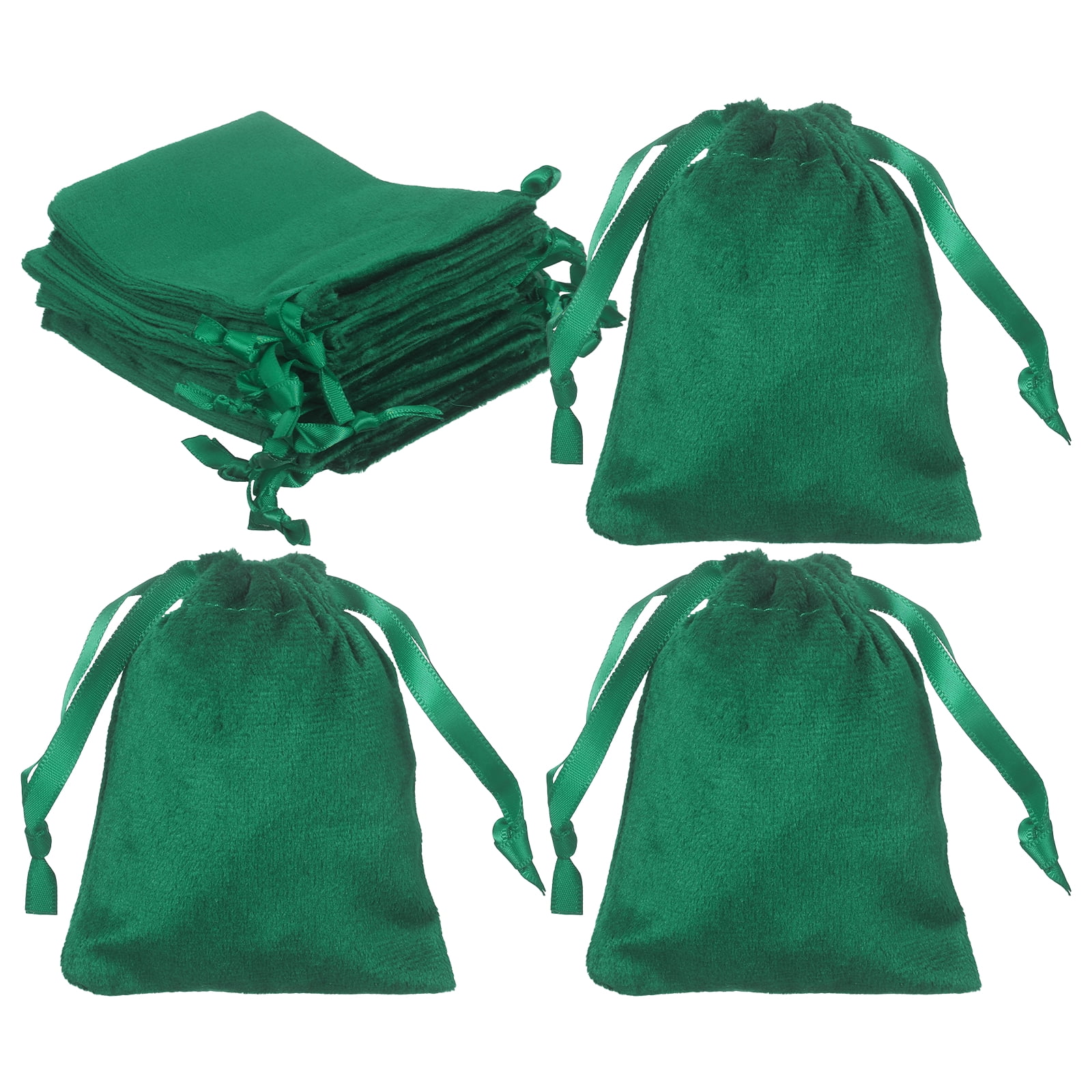 12 Pcs Velvet Drawstring Bags, 3.2" x 3.9"Small Jewelry Pouches, Velvet ...