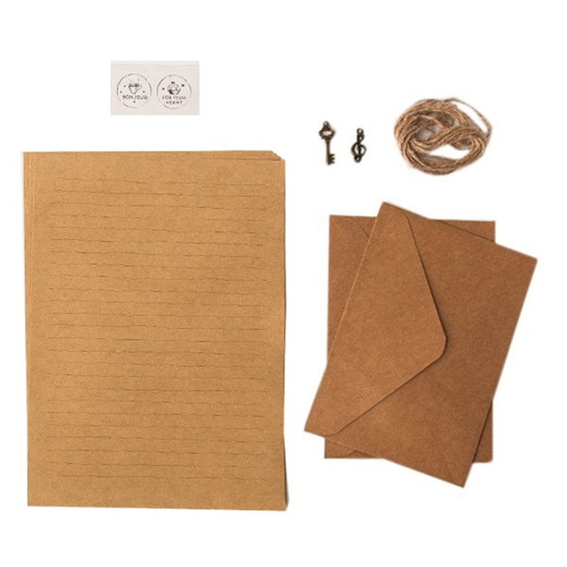 12 Pcs Vintage Kraft Paper Writing Paper European Style Paper for ...