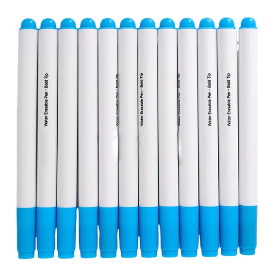 12 Pcs Water Soluble Pen Erasable Marking Pen Washable Fabric Marker ...