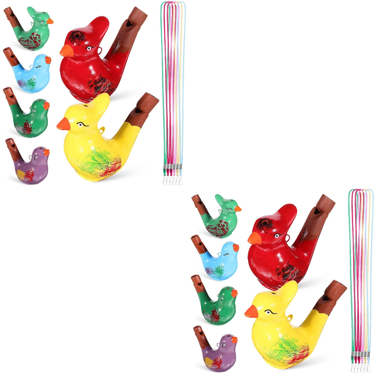 12 Pcs Waterfowl Whistle Toys for Kids Bird Shape Call Whistles Musical ...