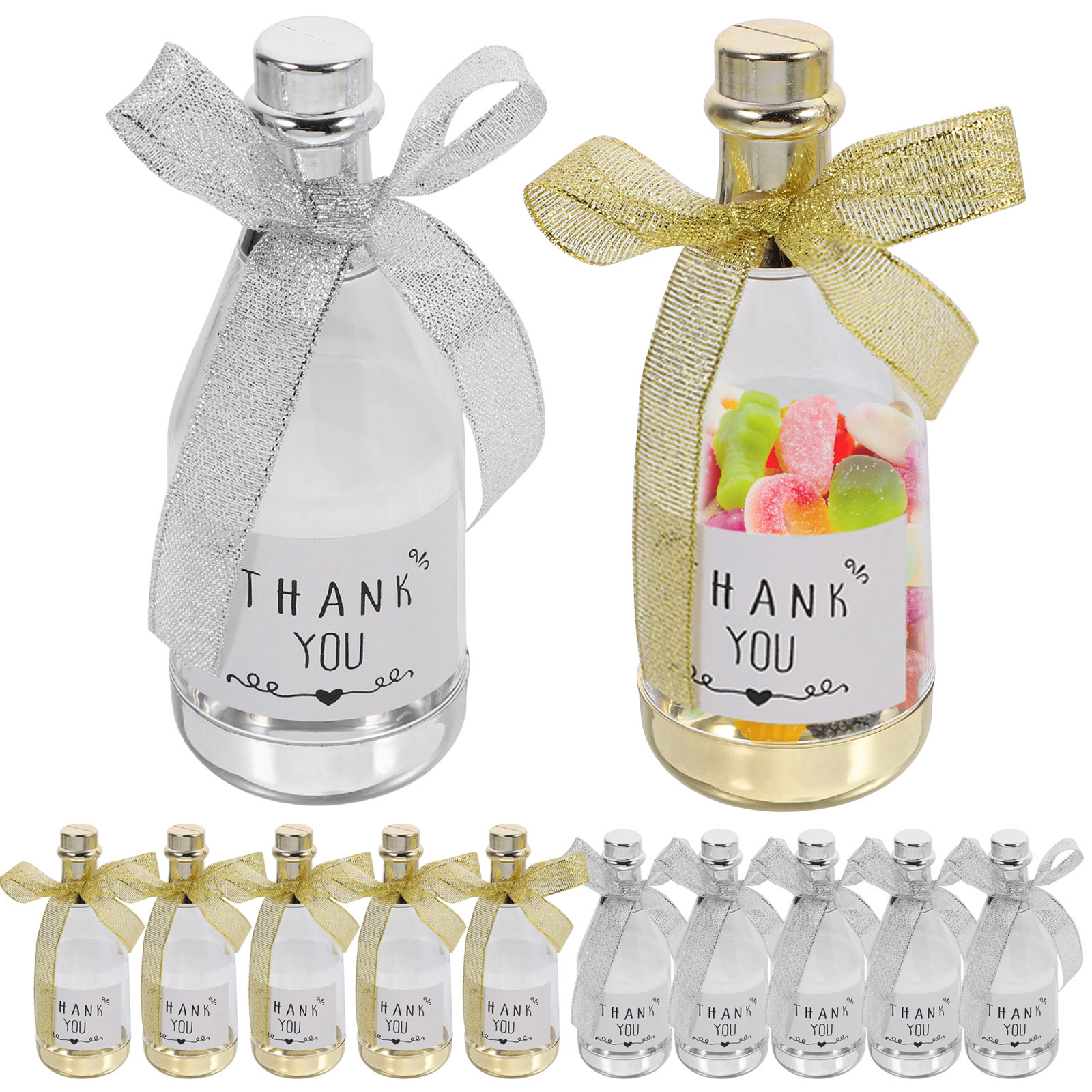 12 Pcs Wedding Treat Boxes Candy Party Favors Plastic Containers Mini ...