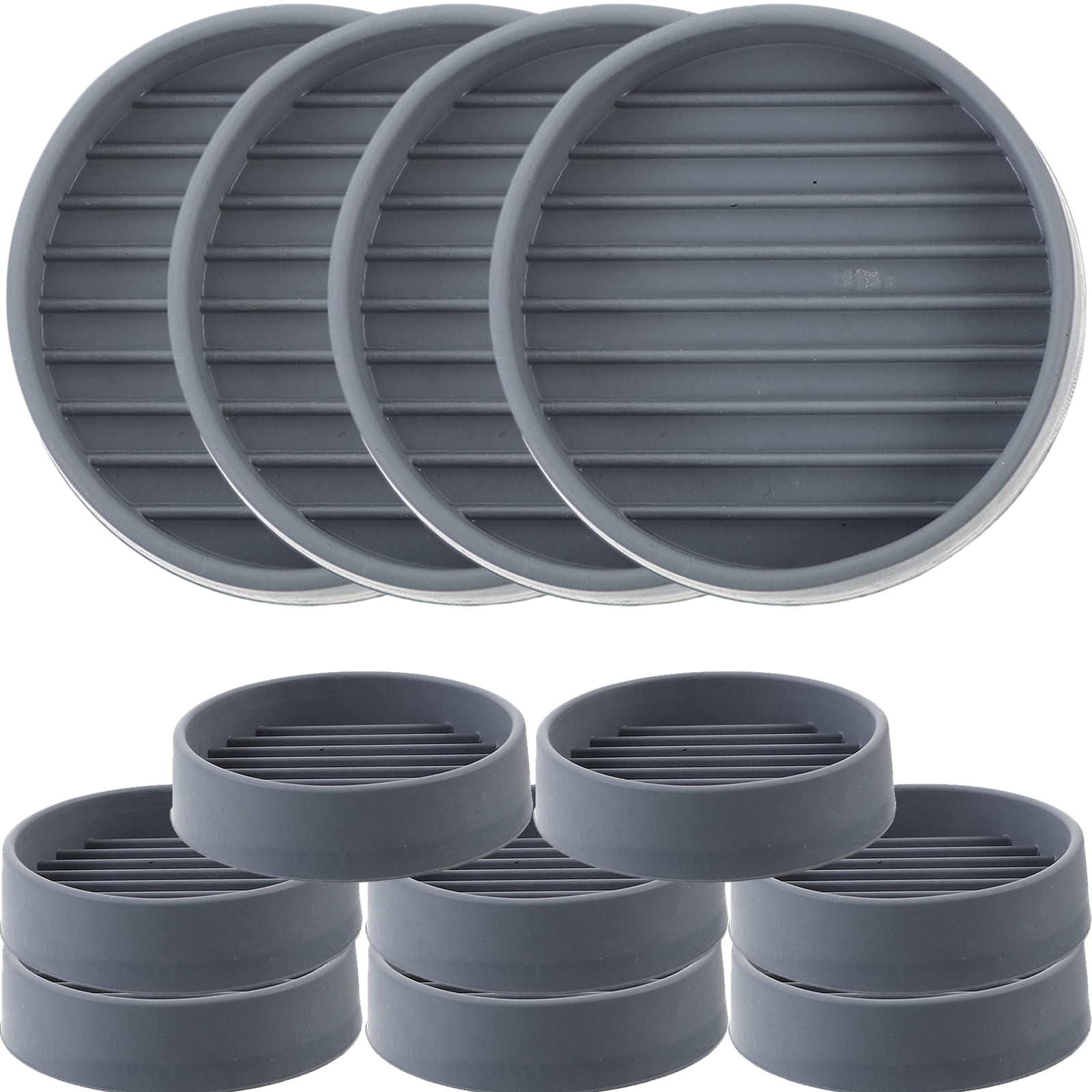 12 Pcs Wheel Caster Cups Furniture Leg Coasters Floor Protector Desk ...