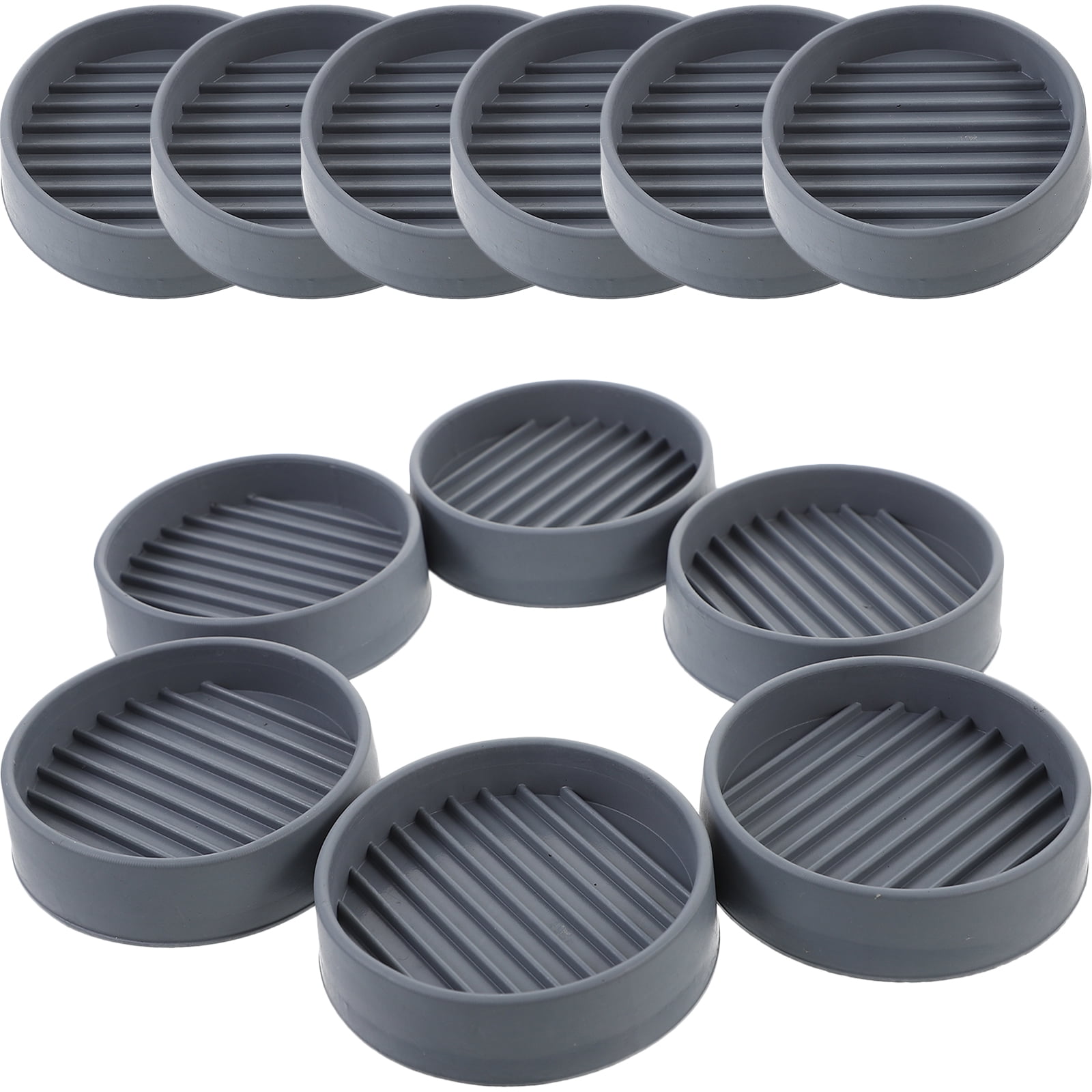 12 Pcs Wheel Caster Cups for Furniture Rubber Stopper Casters - Walmart.com