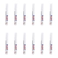 12 Pcs White Paint Pen Gold Permanent Markers Waterproof Paint Marker ...