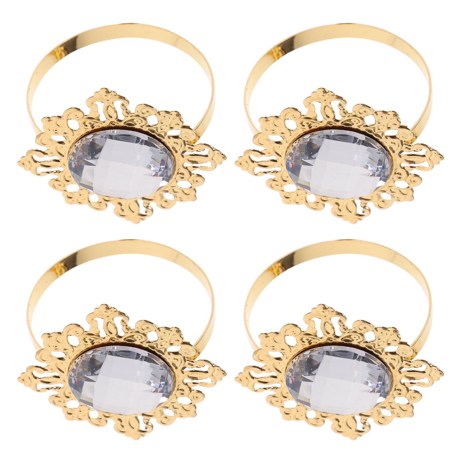 Set of 12 White Rhinestone Napkin for Elegant Corporate Events and ...