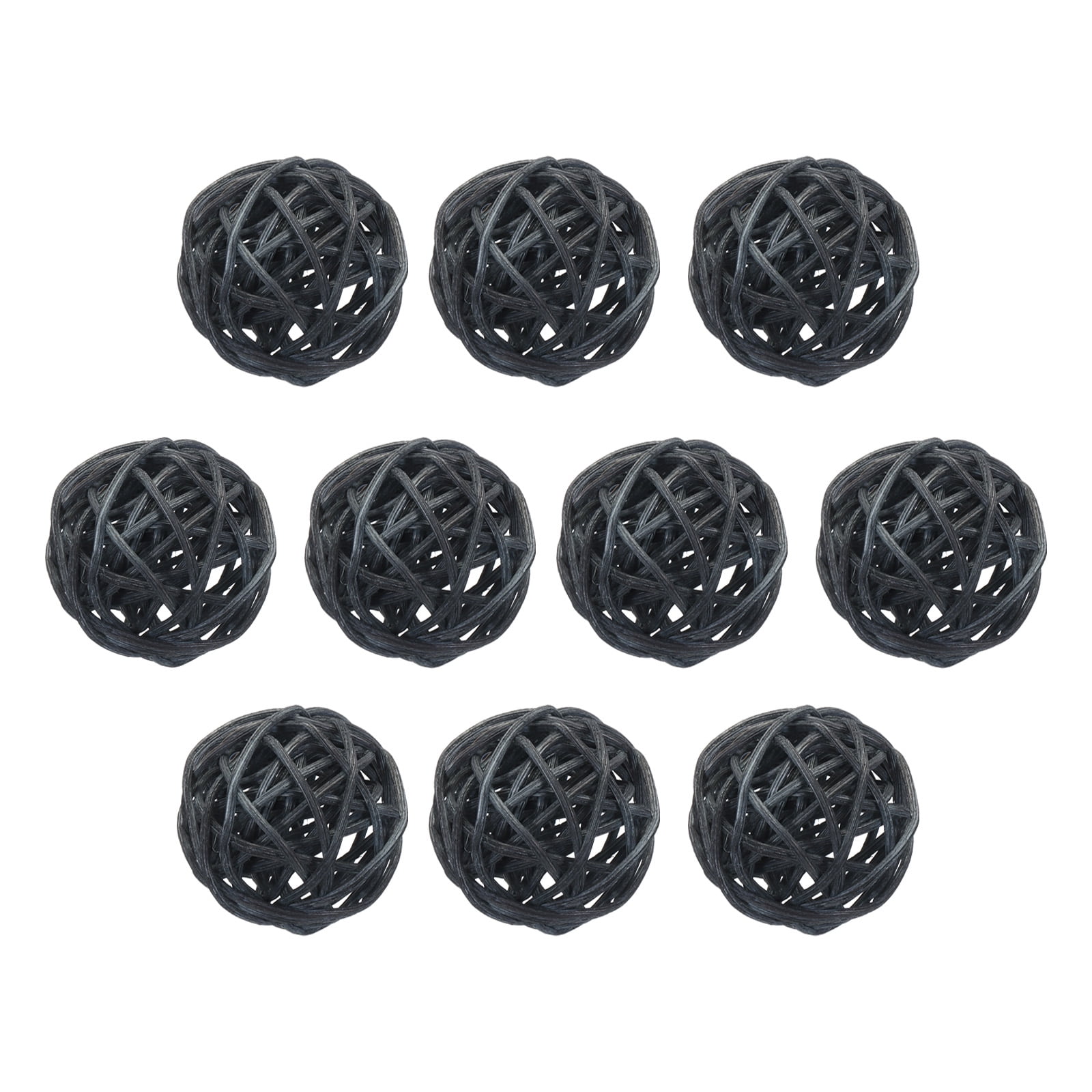 12 Pcs Wicker Rattan Balls 1.6 Inch Rattan Decorative Balls for Vase ...