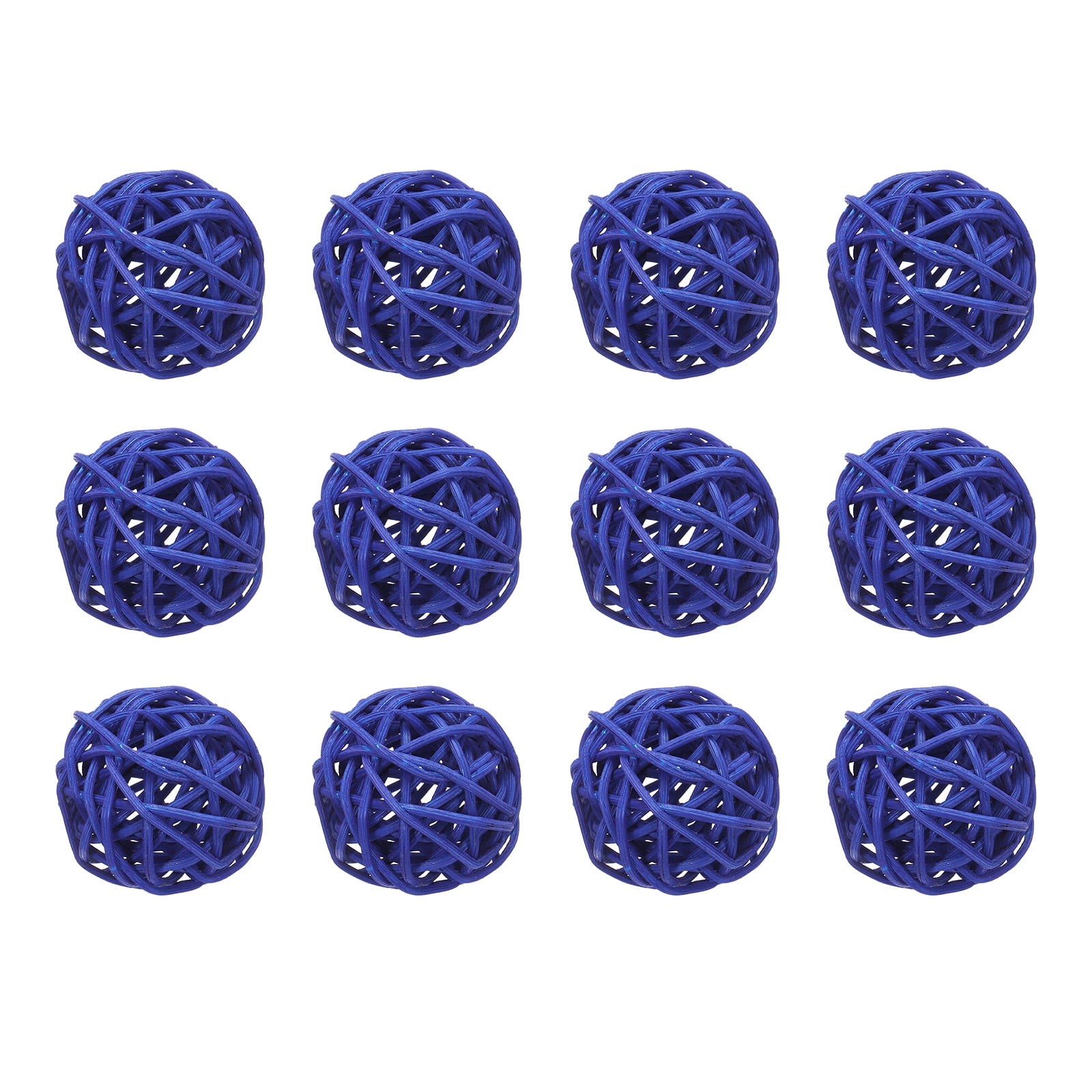 12 Pcs Wicker Rattan Balls 1.6 Inch Rattan Decorative Balls for Vase ...