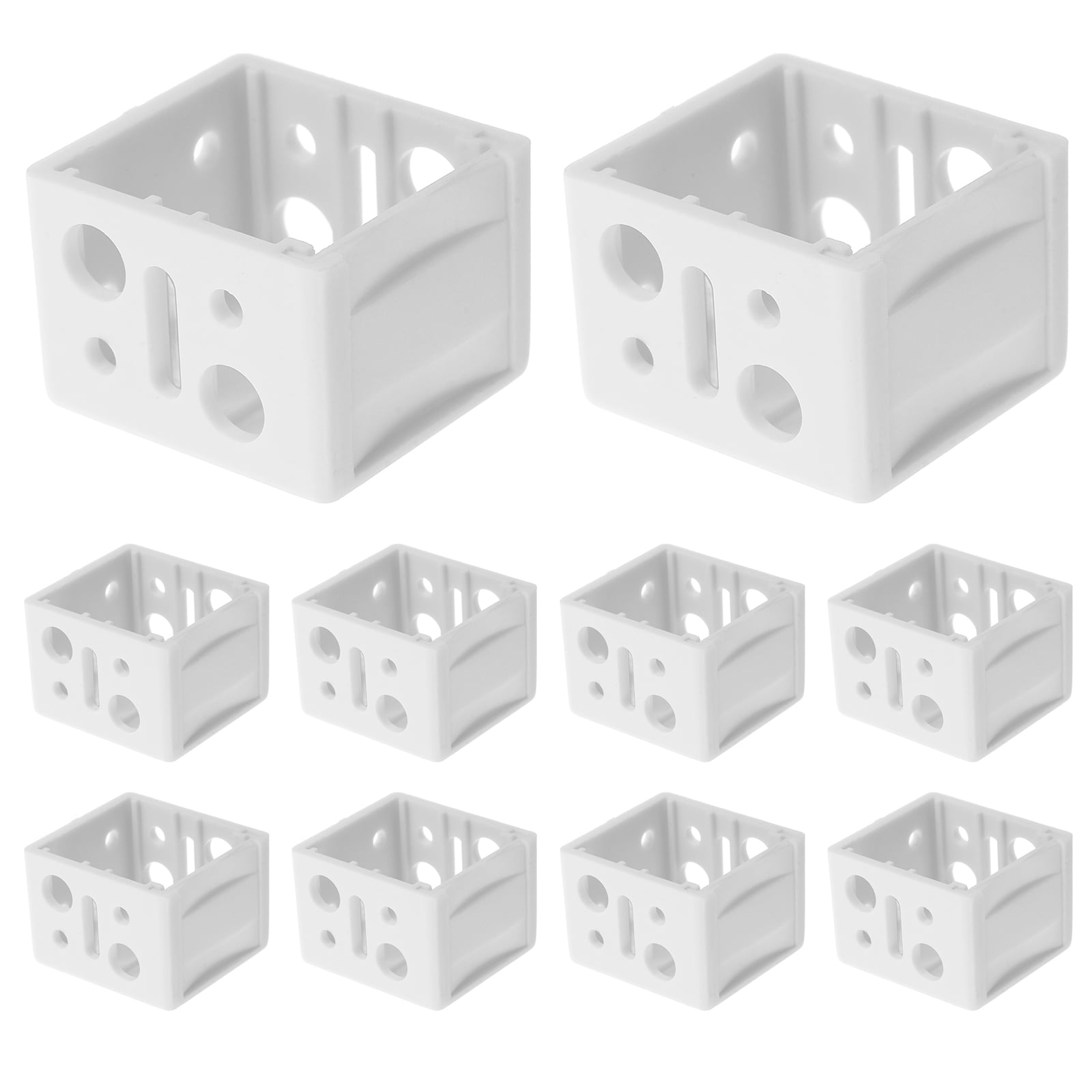 12 Pcs Window Mounting Bracket Wooden Blinds Roller Curtains White ...