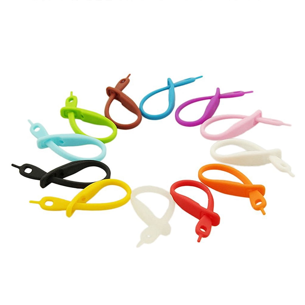 12 Pcs Wineglass Drink Marker Silicone Cup Markers Bottle Strip Tag ...