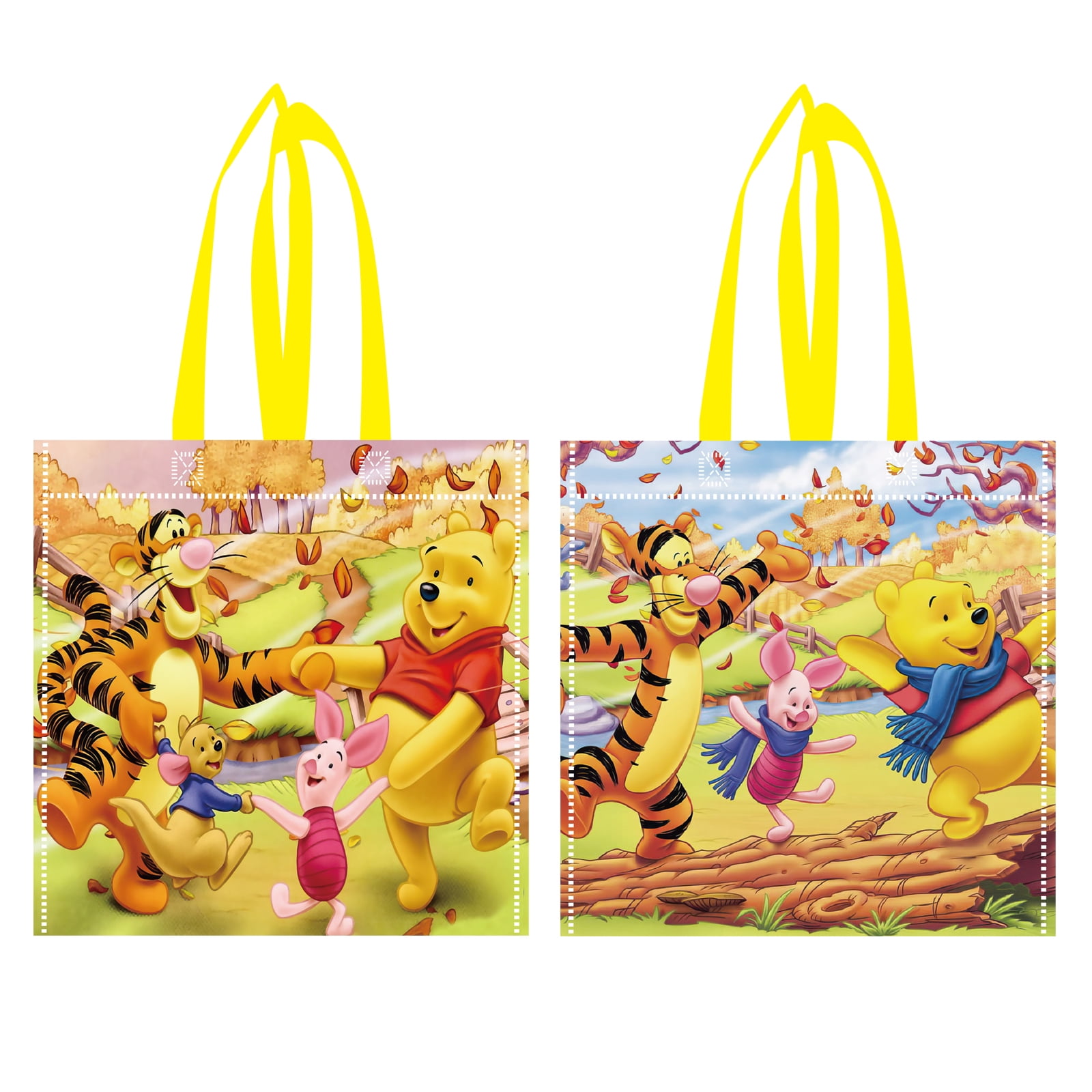 12 Pcs Winnie Party Favor Bags Reusable Non-Woven Bags Winnie Gift Tote ...